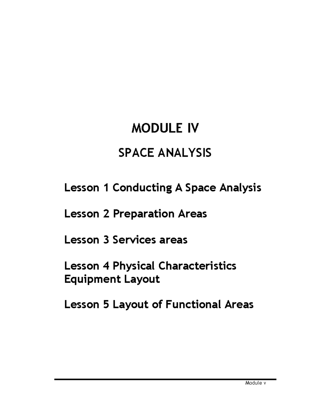 Ergonomics Module-IV(finals) - Module v MODULE IV SPACE ANALYSIS Lesson ...
