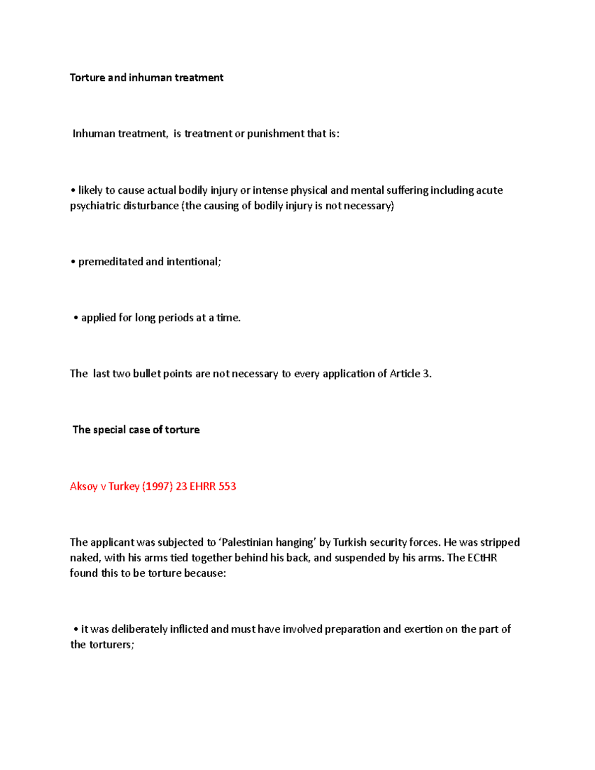 Torture and inhuman treatment - Torture and inhuman treatment Inhuman ...