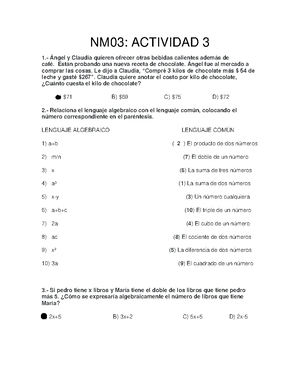 NM03 Integradora - NM03: INTEGRADORA Don José es dueño de algunas hectáreas en el sur de Sonora ...