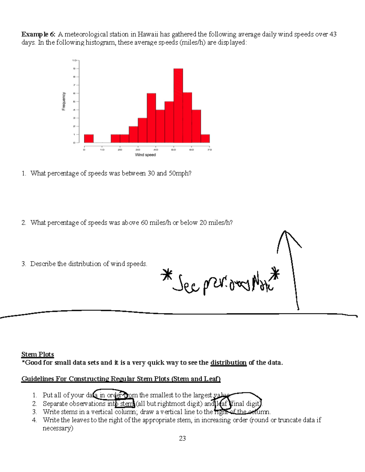 Stats Notes Aug 30, 2018 (day 4) - Example 6: A meteorological station ...