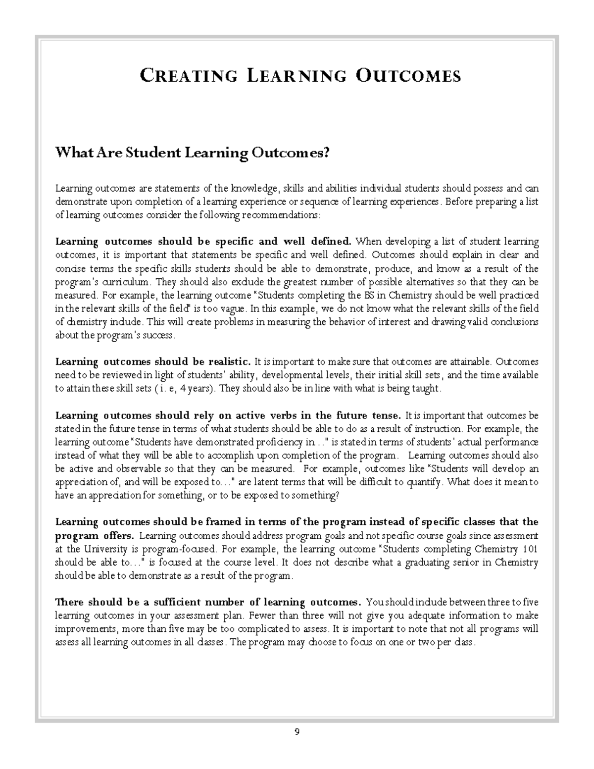 Creating-Learning-Outcomes - C REATING L EARNING O UTCOMES What Are ...