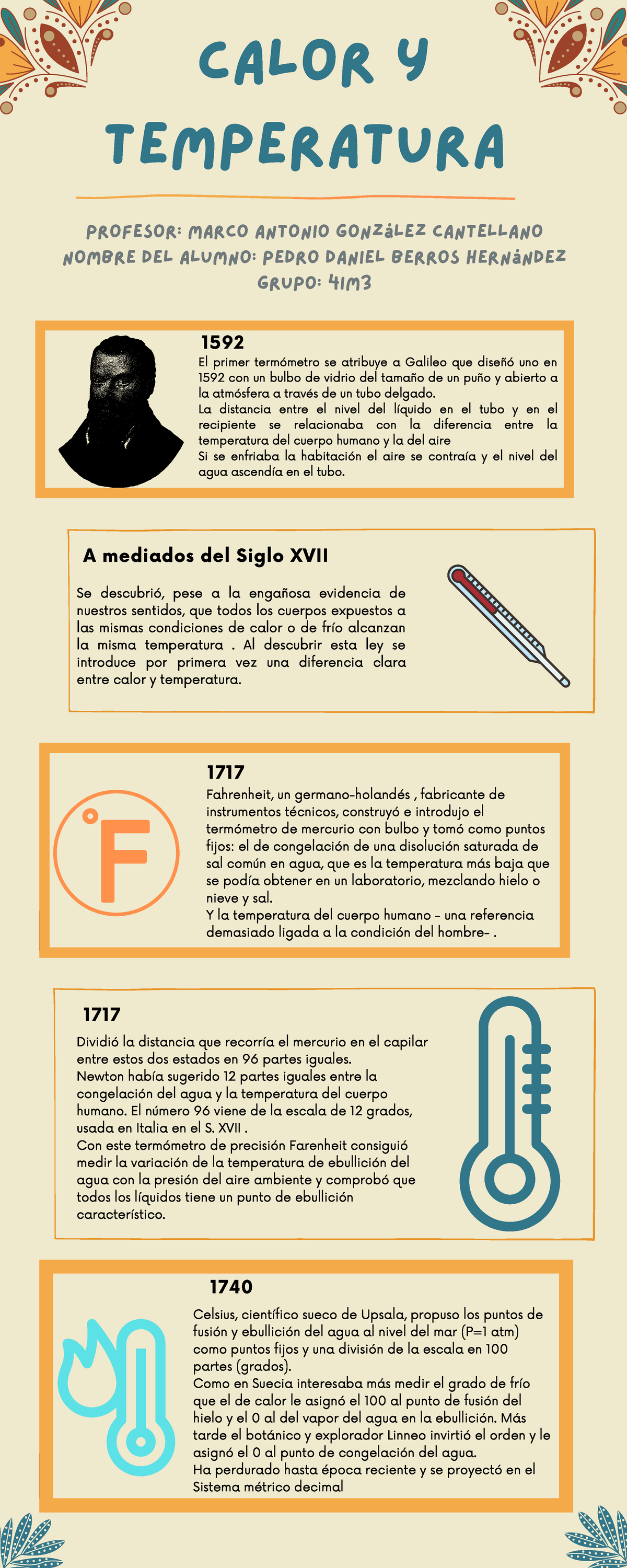 Infografia De Calor Y Temperatura Profesor Marco Antonio