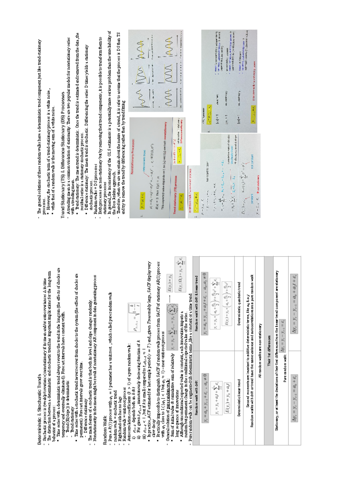 Deterministic And Stochastic Trend Deterministic And Stochastic Trends