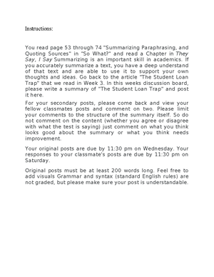Summary Response Final Draft - Nathan Enshiwat 10/18/ English 101 ...