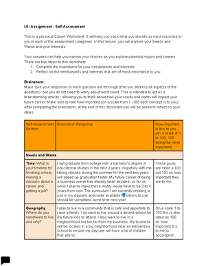 Personality test reflection - Personality Test Reflection Taylor ...