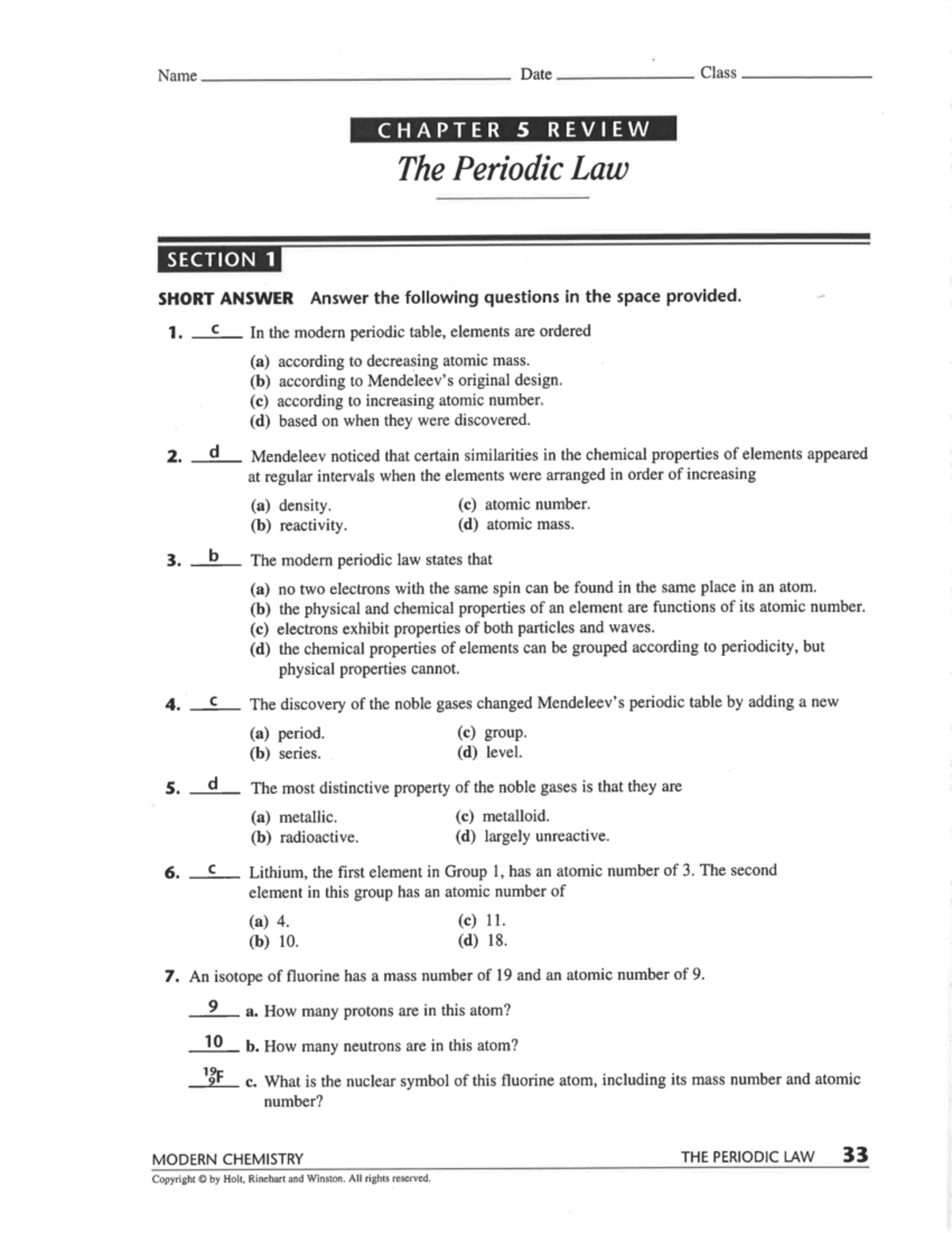 Study guidechapter 5-21 answer key - CHEM 1201 - Studocu