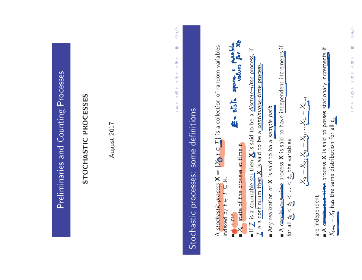 Lect 06 of Stochastic Process Pellerey - Preliminaries and Counting ...