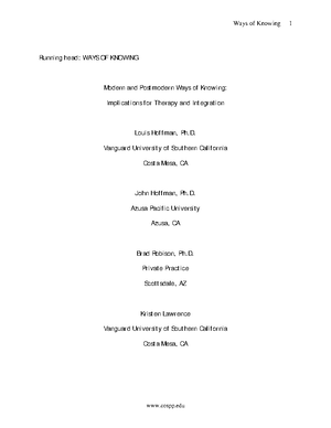 7.PYC4808 PART A - Ecologies of Knowledge - 7. PYC4808 PART A - Ecologies of Knowledge This ...