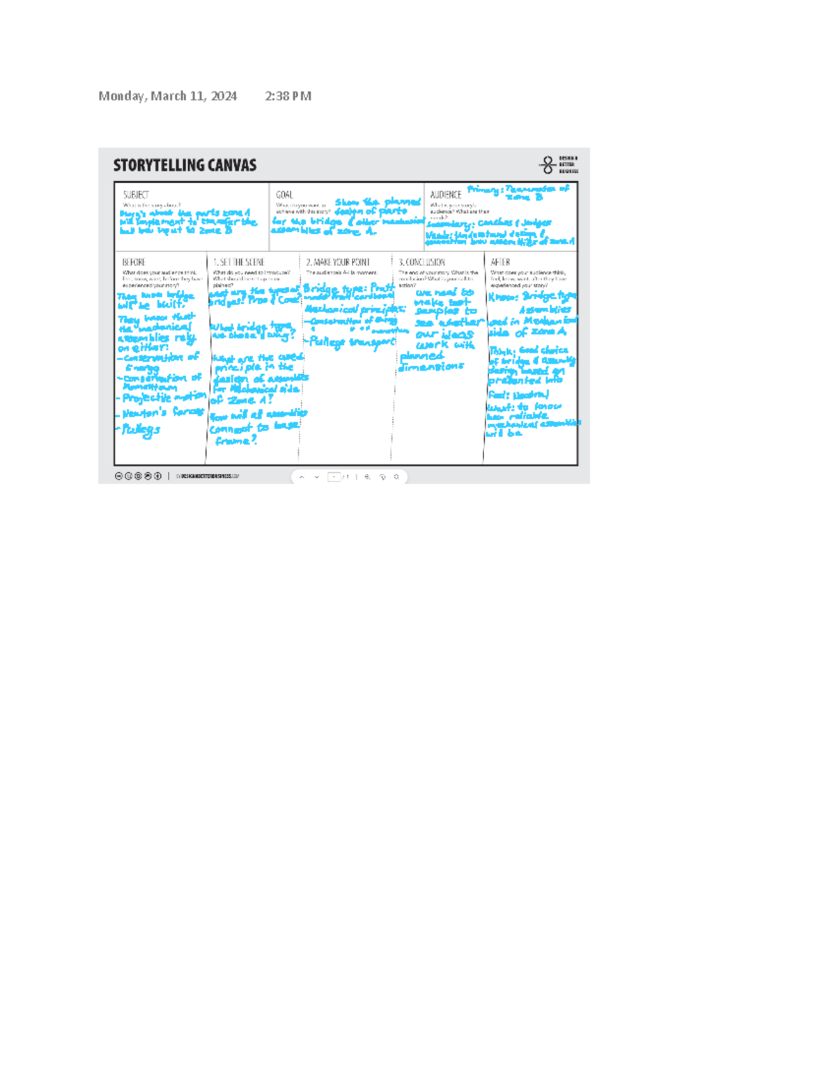 Story Telling Boardd - Hello - Physics 1 - Monday, March 11, 2024 2:38 ...