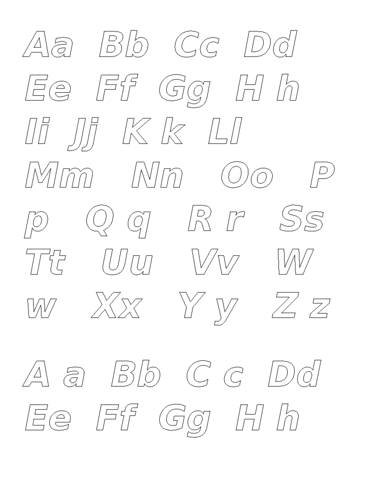 ART Letraset - Aa Bb Cc Dd Ee Ff Gg H h Ii Jj K k Ll Mm Nn Oo P p Q q R ...
