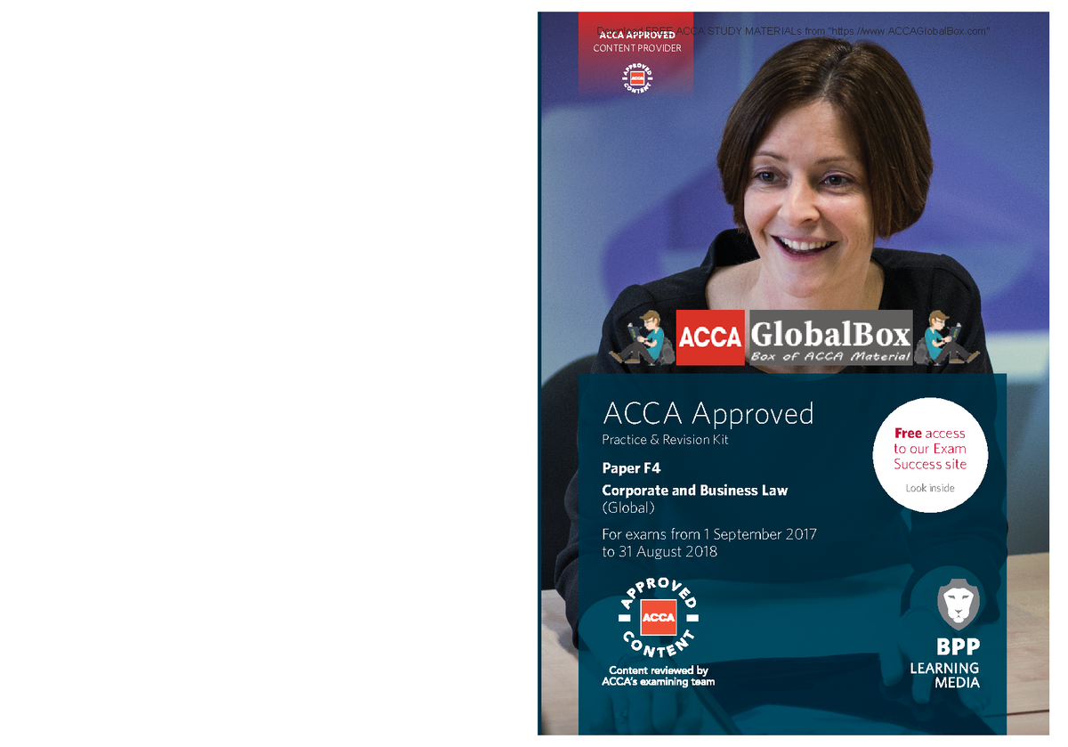 ACCA F4 (GLOB) - BPP Exam Kit 2018 - corporate law - ACCA - Studocu