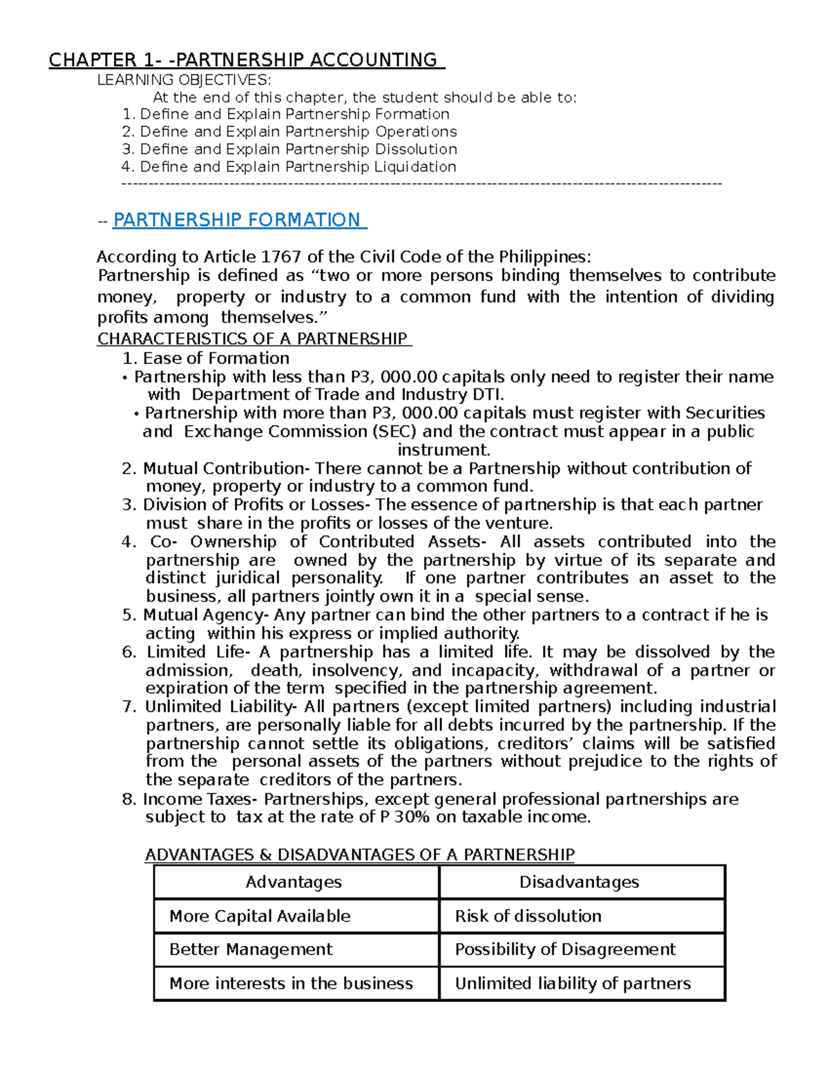 Chapter 1- Partnership Accounting - CHAPTER 1-PARTNERSHIP ACCOUNTING ...