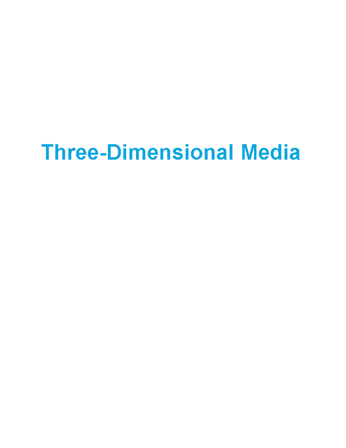 353009 - Three-Dimensional Media Art Appreciation College (eBook ...
