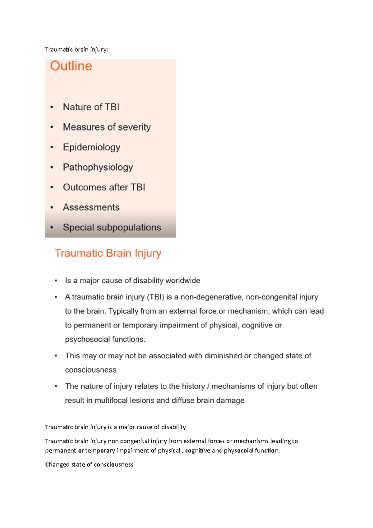Traumatic brain injury - Traumaic brain injury: Traumaic brain injury ...