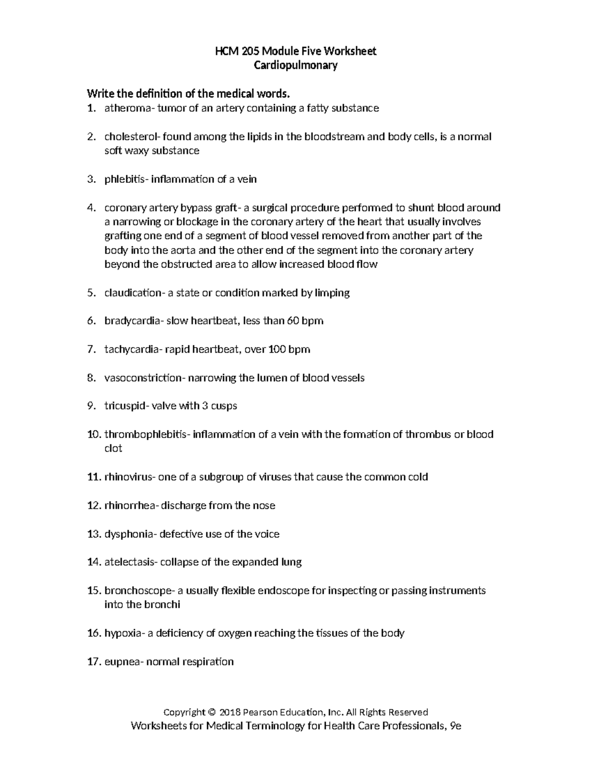HCM 205 Module Five Worksheet - HCM 205 Module Five Worksheet ...