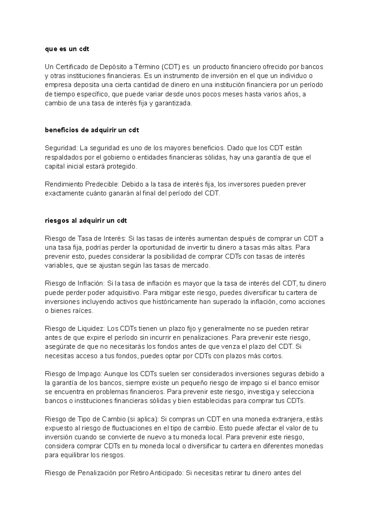 Cdt expo - esta bien - que es un cdt Un Certificado de Depósito a ...
