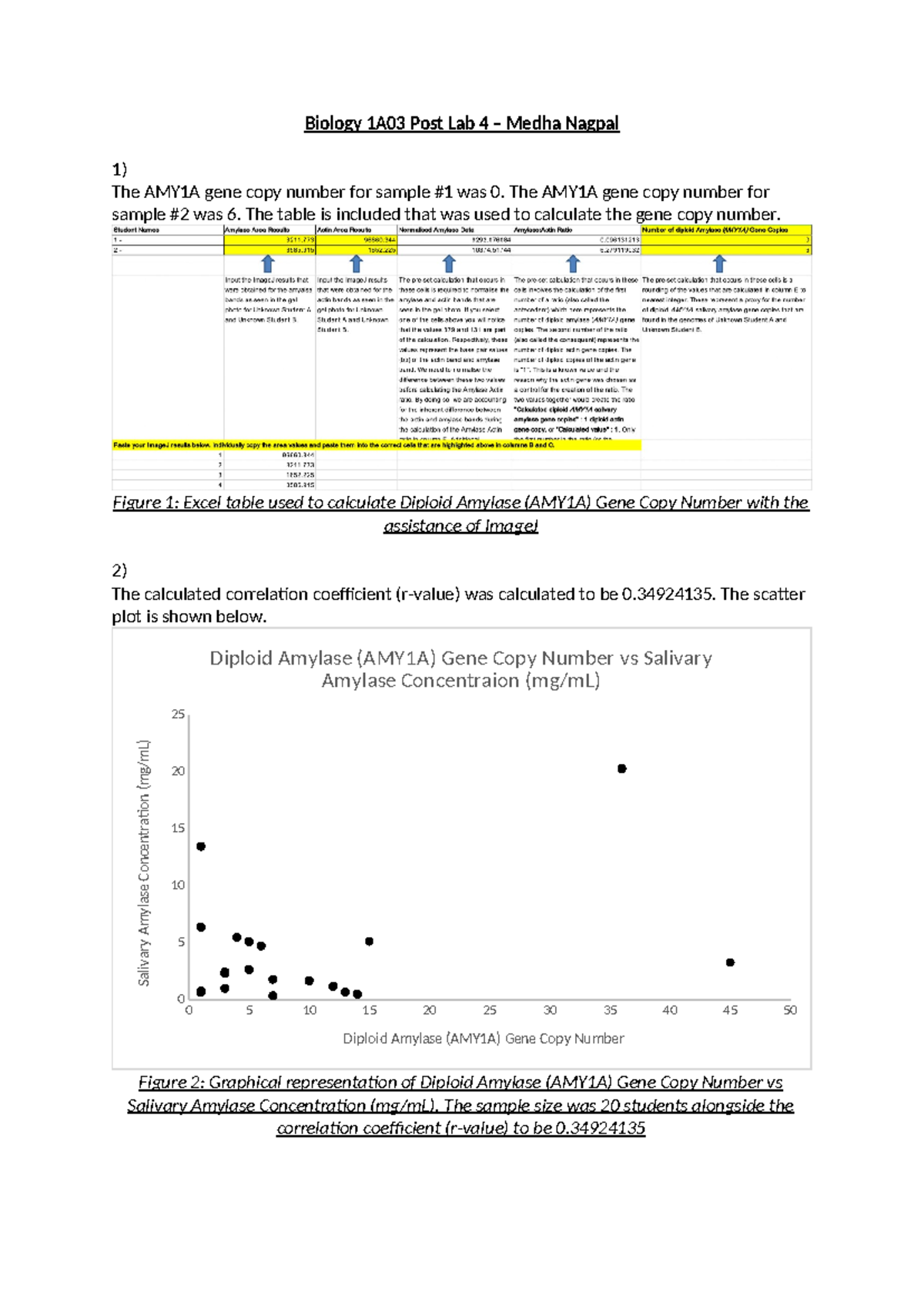 Biology 1A03 Post Lab 4 - Post-lab - Biology 1A03 Post Lab 4 – Medha ...