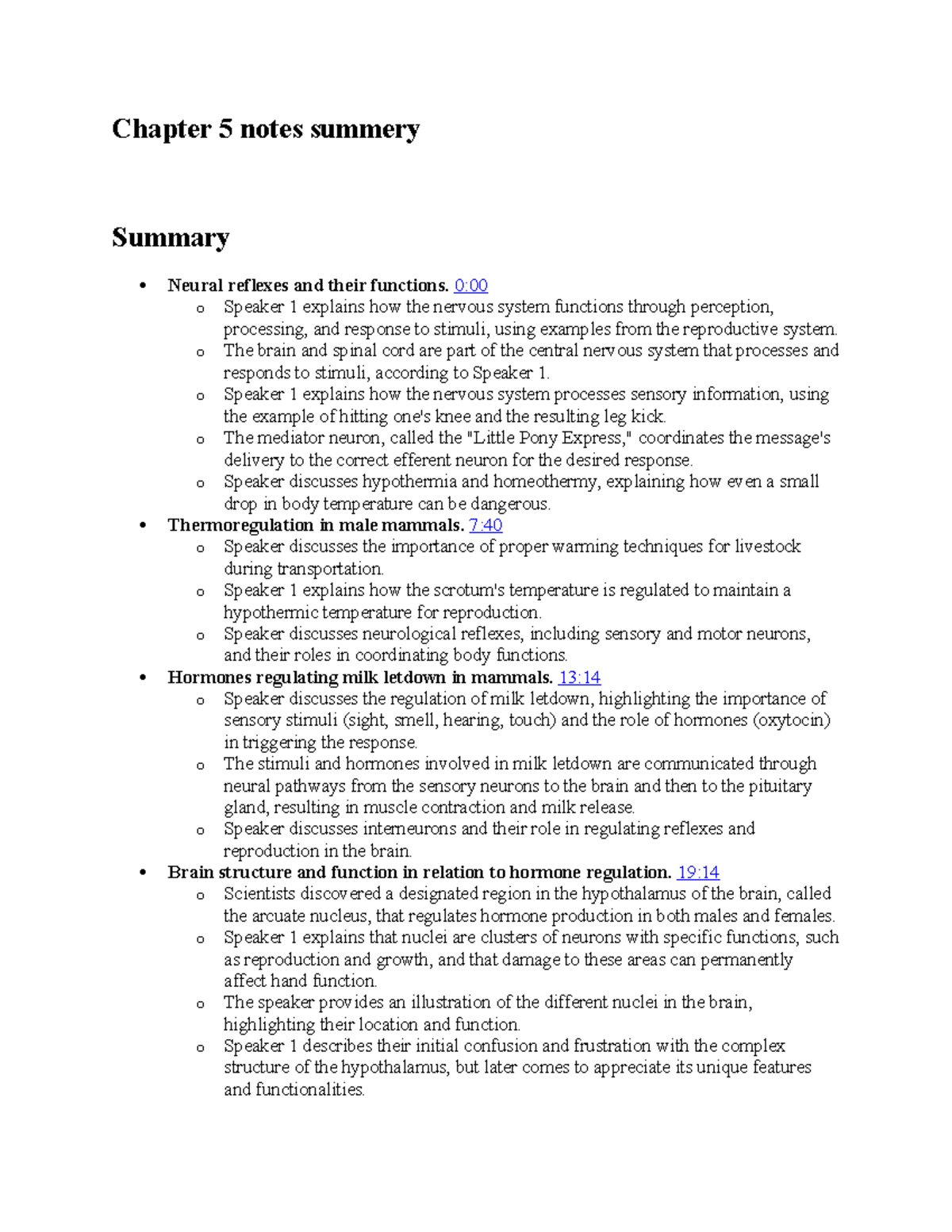 Chapter 5 notes summery - Chapter 5 notes summery Summary Neural ...