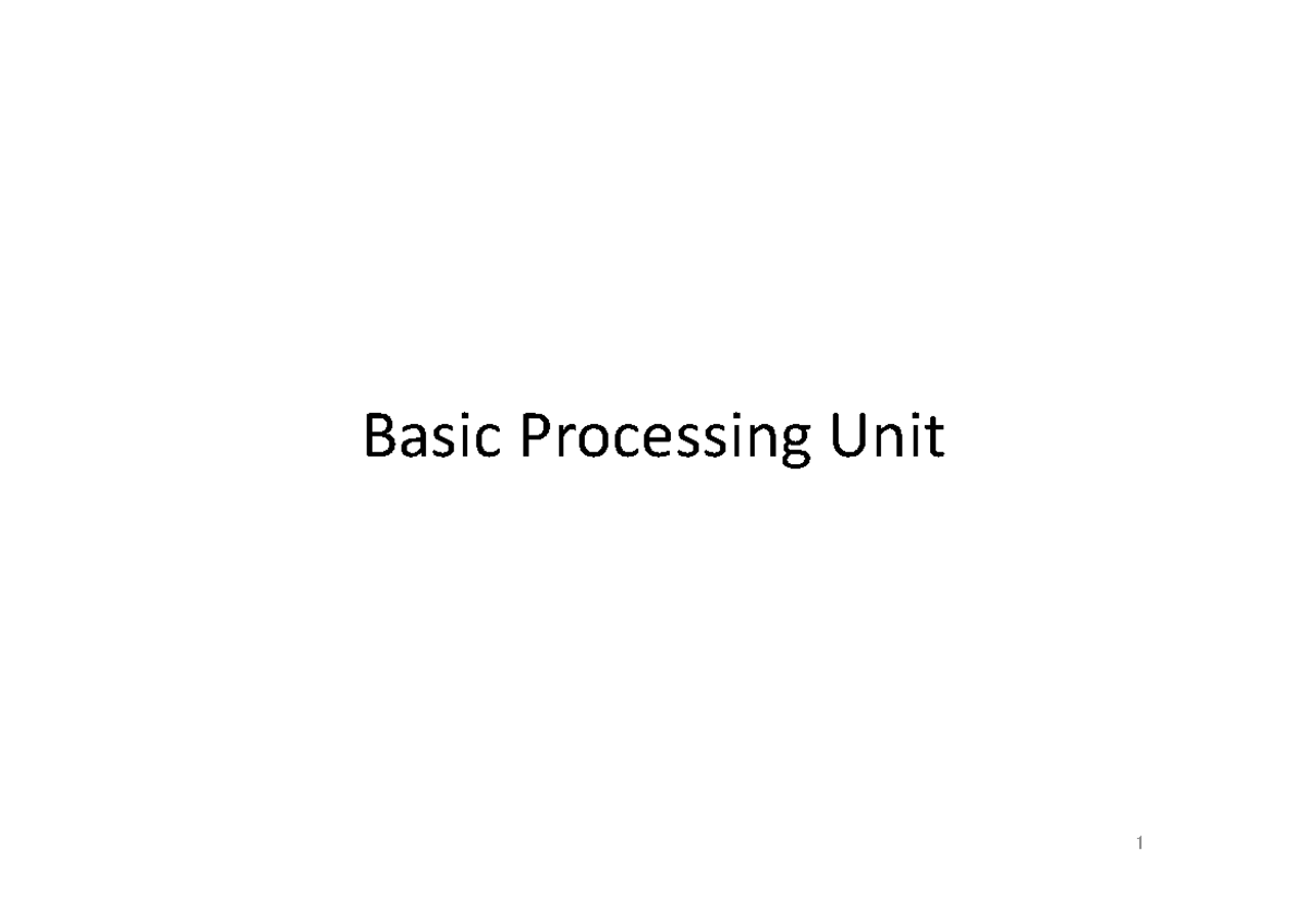 Basic - Connections between the processor and the memory. Processor PC ...