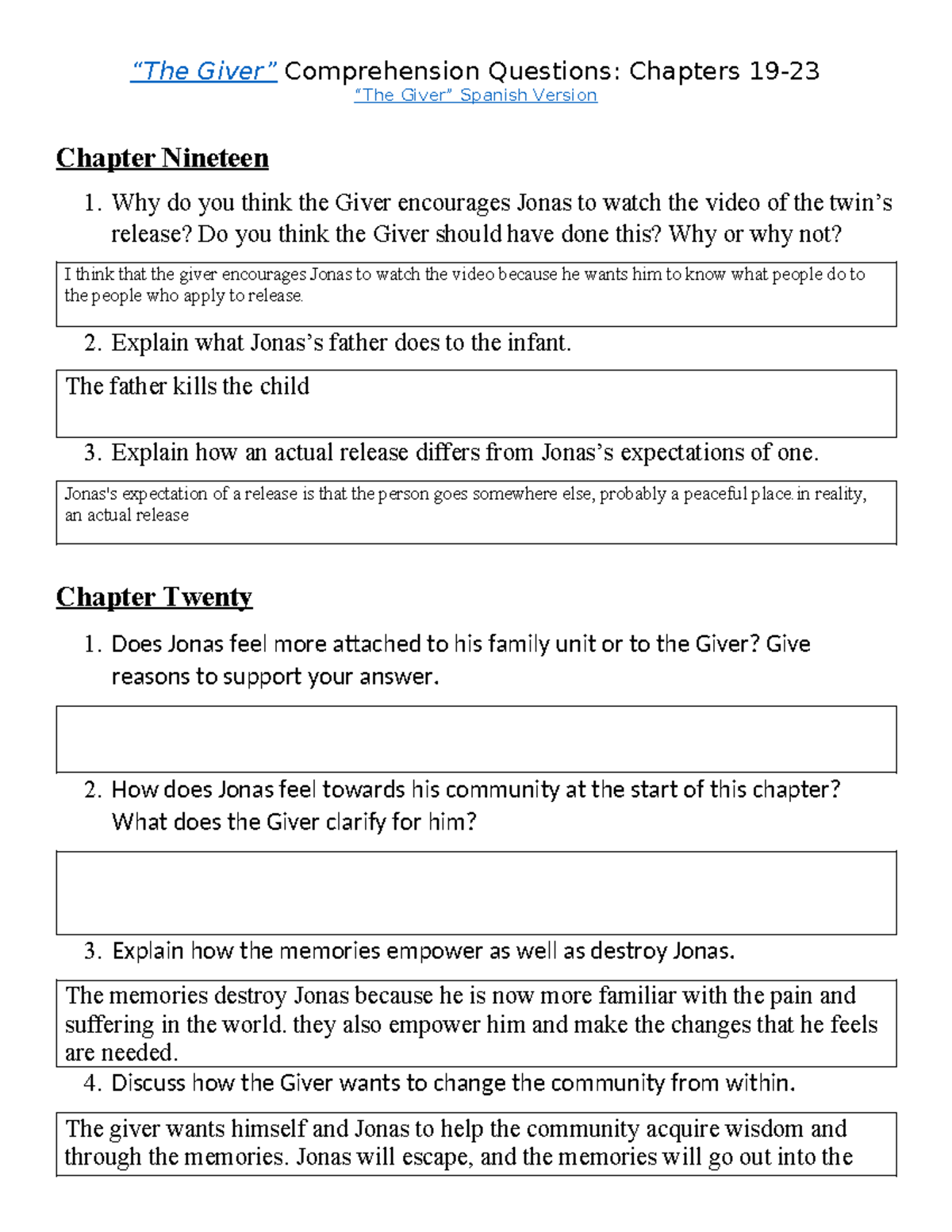 Adrian Ramos Telleria - Comprehension Questions 19-23 - 2862786 - “The ...