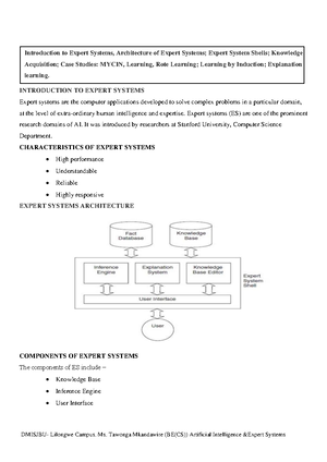 AI unit 3 - it artificial intelligence notes - FIRST ORDER PREDICATE ...