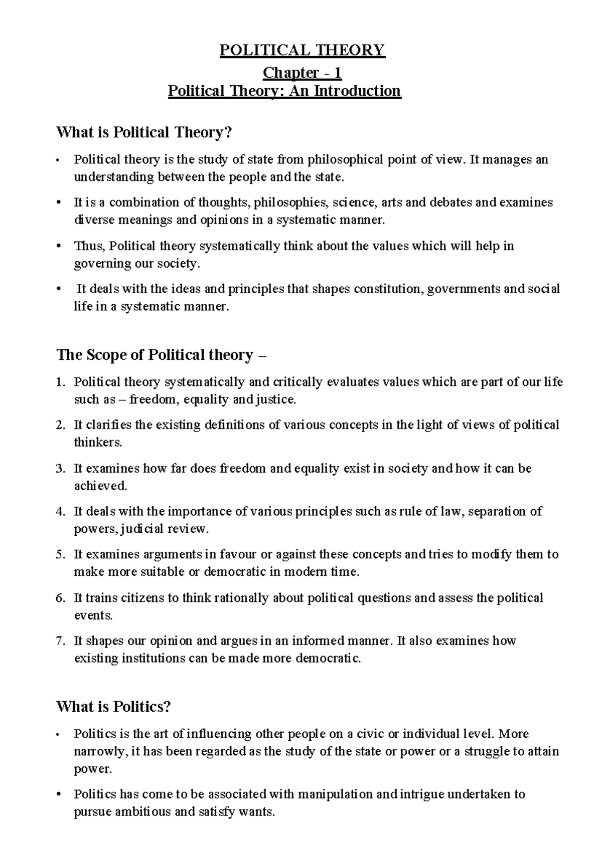 519114744 Political Theory An introduction - POLITICAL THEORY Chapter ...