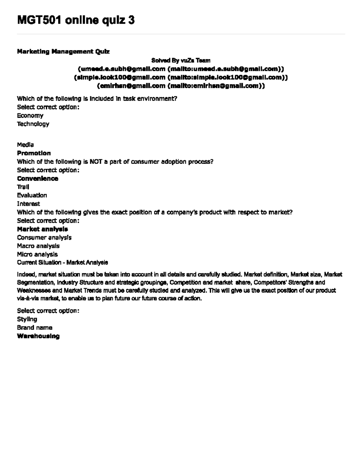 Mgt501 - Software Engineering - Studocu