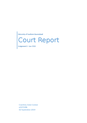 Module 1 Notes - Law 1112 – Legal Research and Writing Module 1 ...