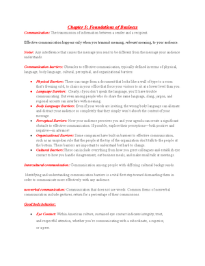 Chapter 4 Foundations of Business - Chapter 4: Foundations of Business ...