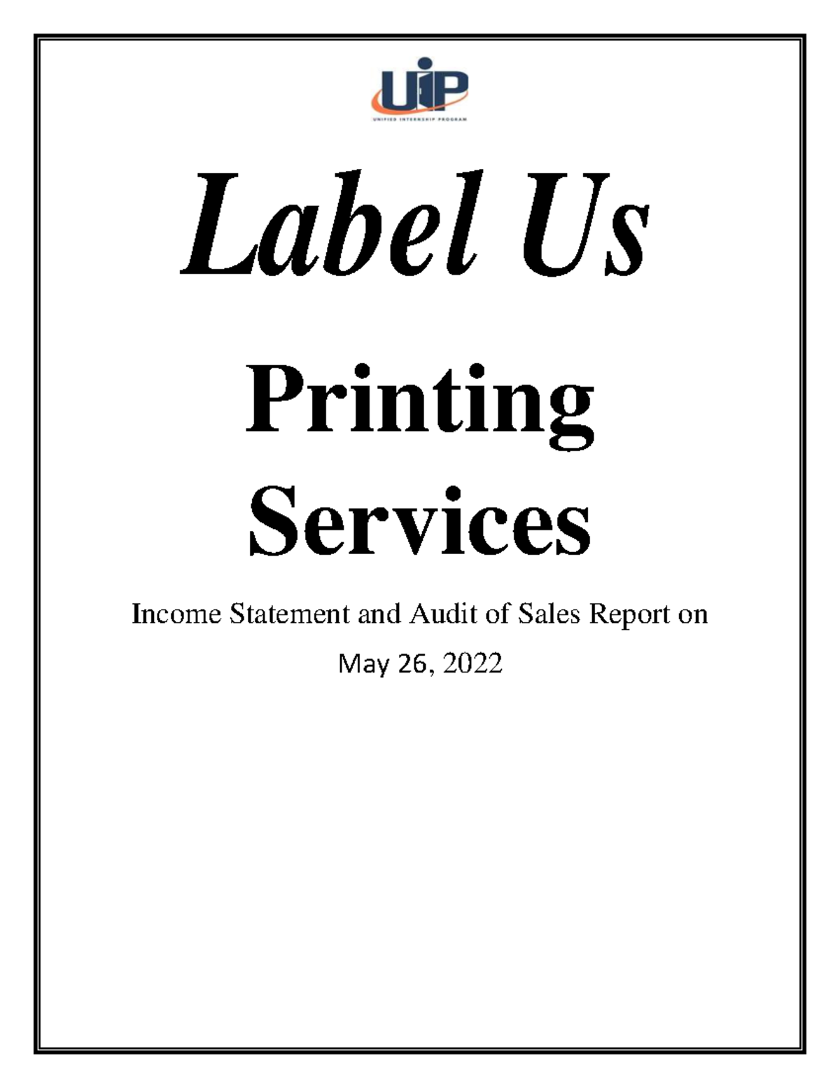 Label-US MAY 26 2022 Income Statement Audited Report - Label Us ...
