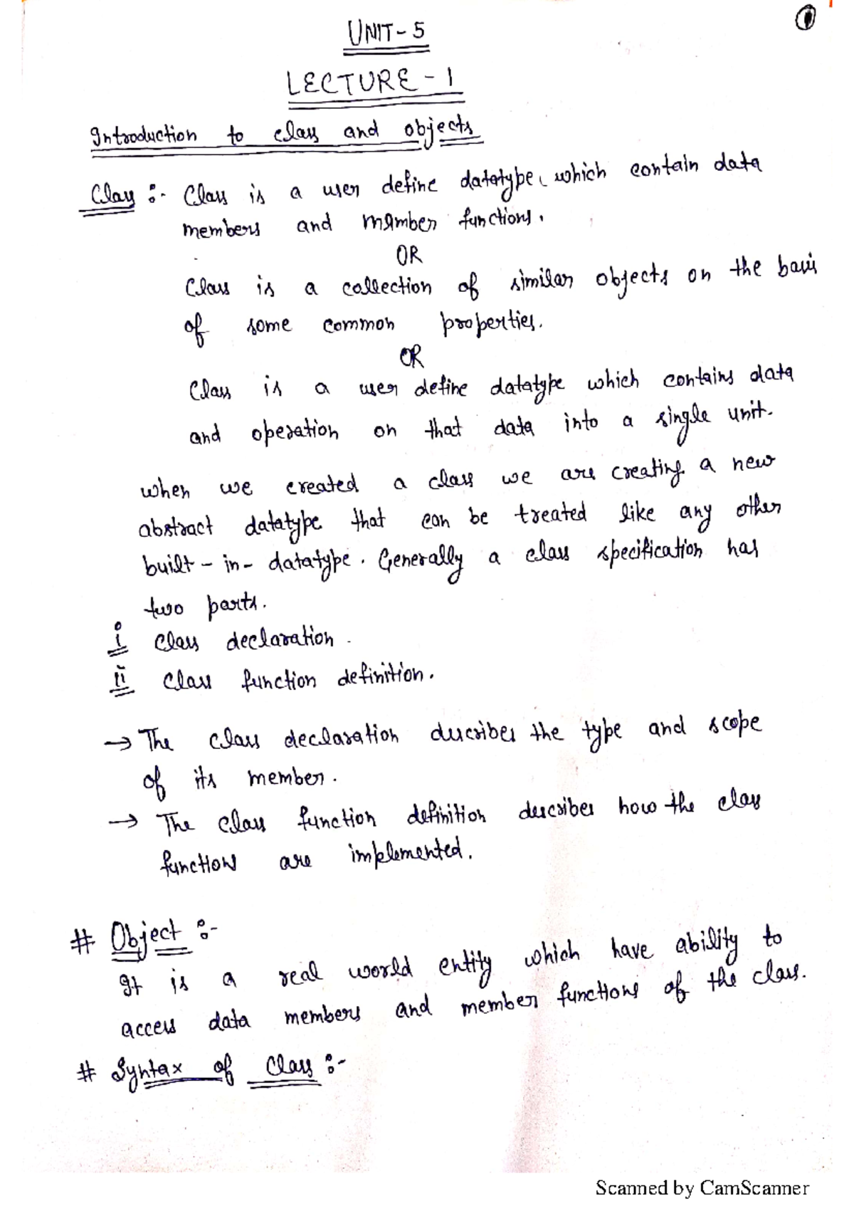 OOT unit5.pdf copy - B.tech - Studocu