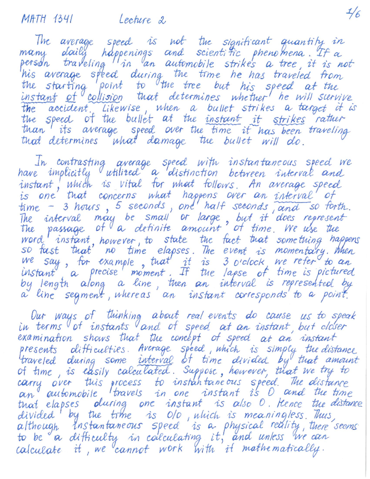 1341 Lecture 2 Prelude to IROC - MATH 1341 - Studocu