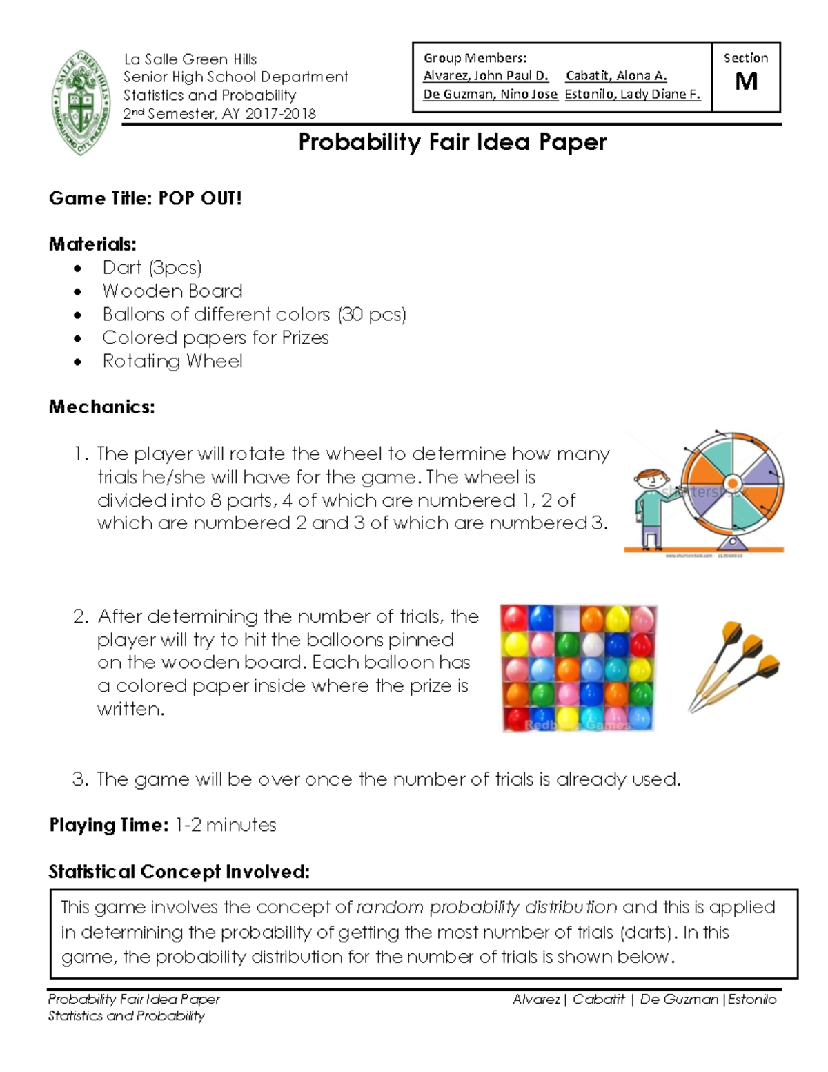 IDEA Paper (Sample) - Probability fair - Probability Fair Idea Paper ...