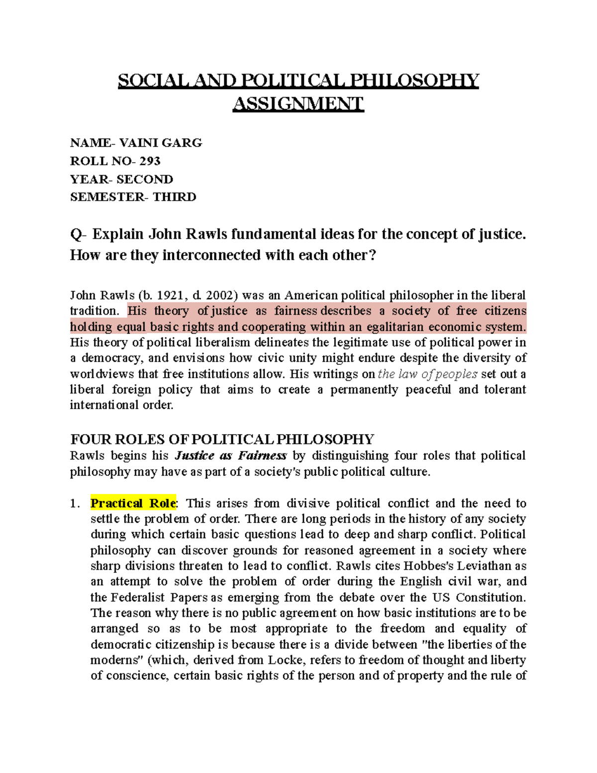 Social AND Political Philosophy - SOCIAL AND POLITICAL PHILOSOPHY ...