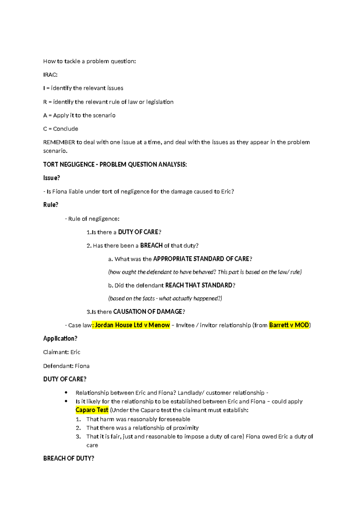 How to tackle a problem question - How to tackle a problem question ...