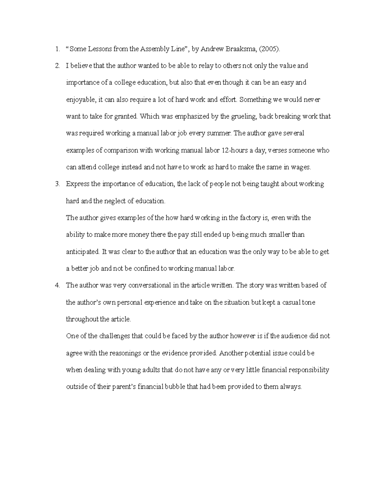 English Comp. I -1-5 Assignment Module One - ENG122 - SNHU - Studocu
