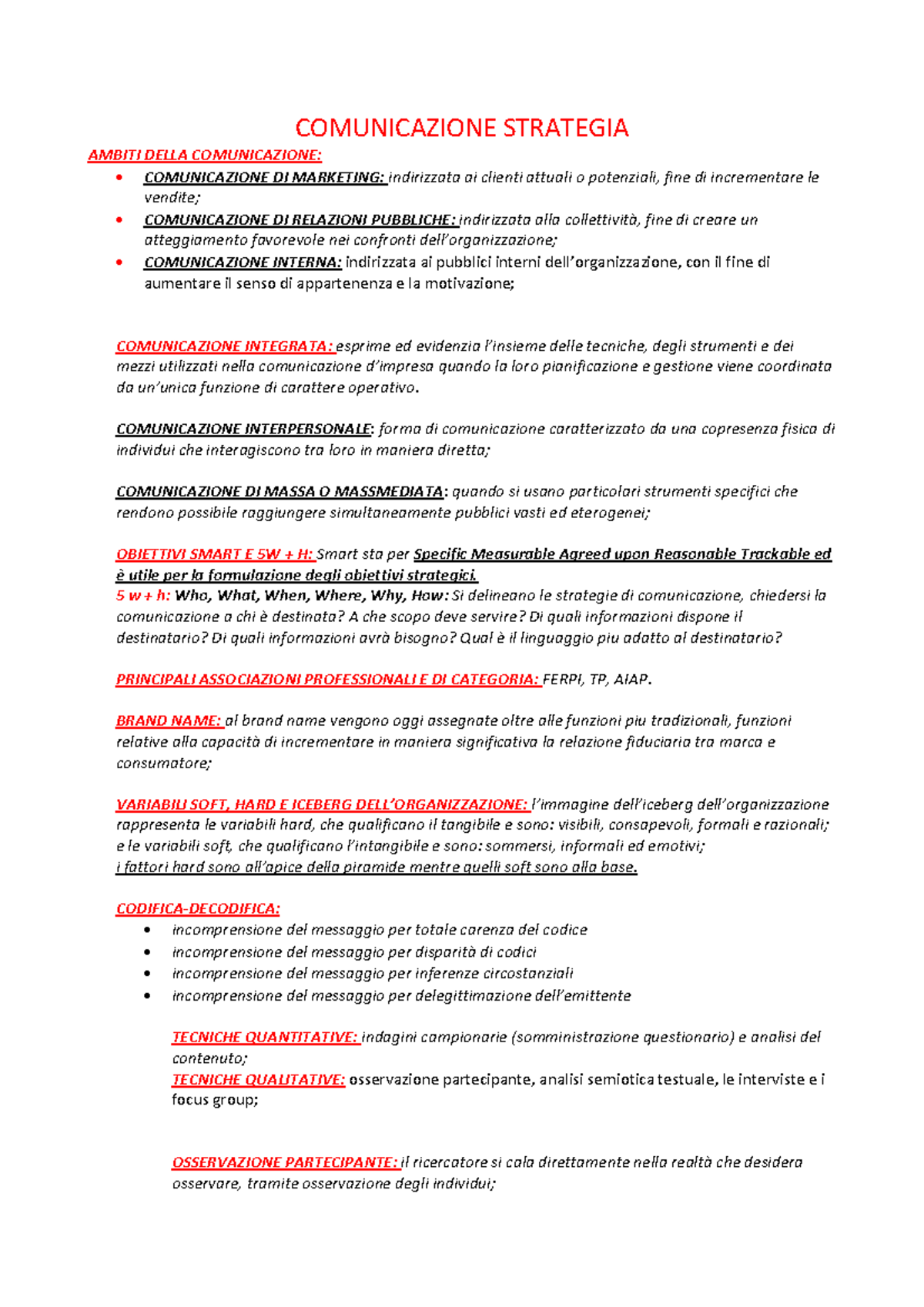 Stategia della comunicazione aziendale - Warning: TT: undefined function: 32 COMUNICAZIONE ...