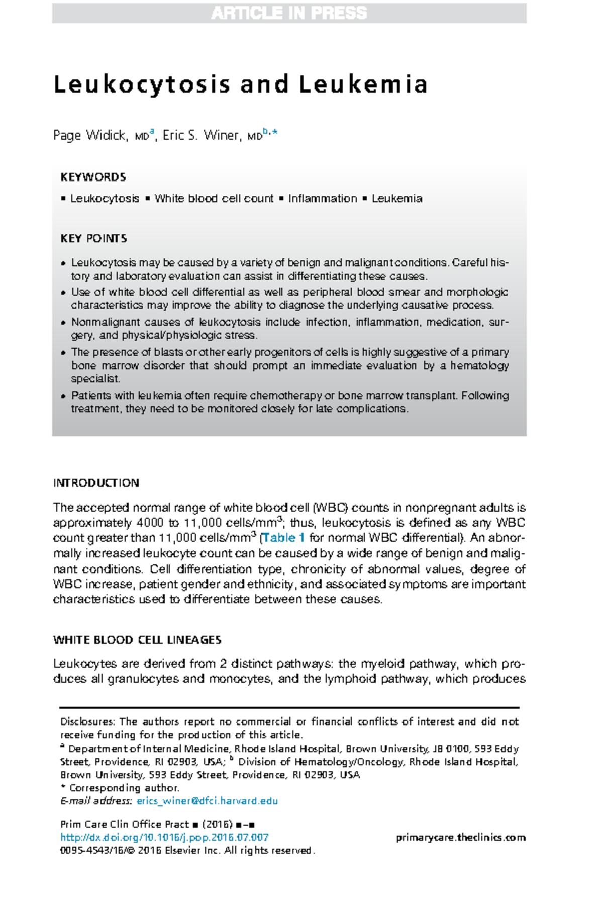 Leucocitosis y leucemia - L e u k o c y t o s i s a n d L e u k e m i a ...