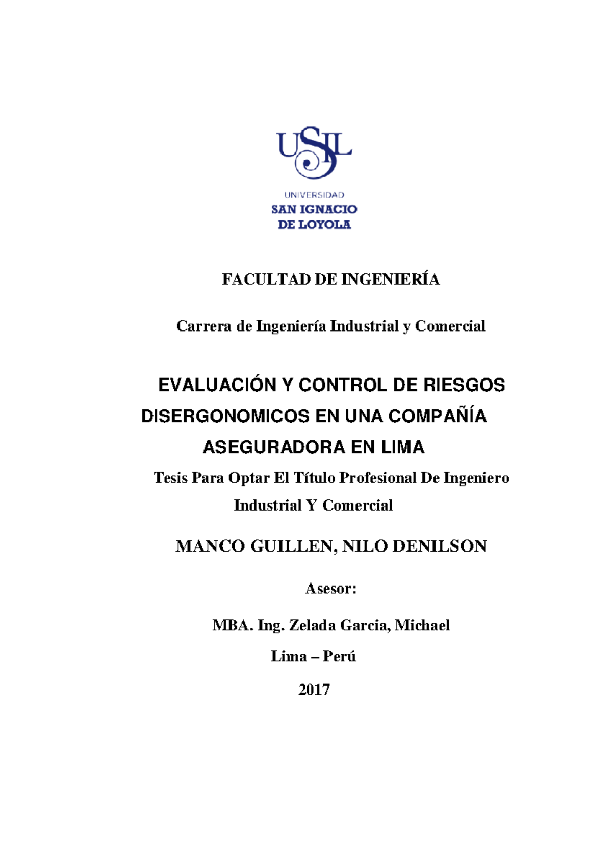 2017 Manco Evaluacion-y-control-de-riesgos - FACULTAD DE INGENIERÍA ...