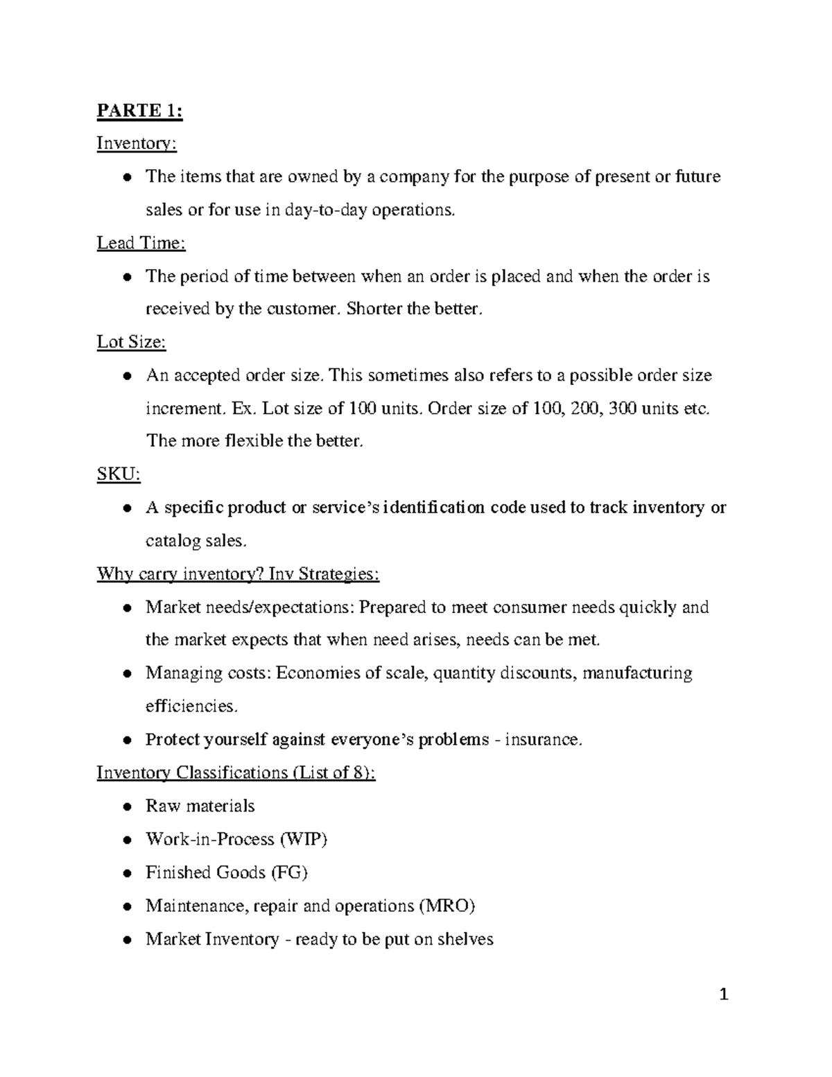 Module 2 Introduction to Business Management Inventory Study Guide - 1 ...