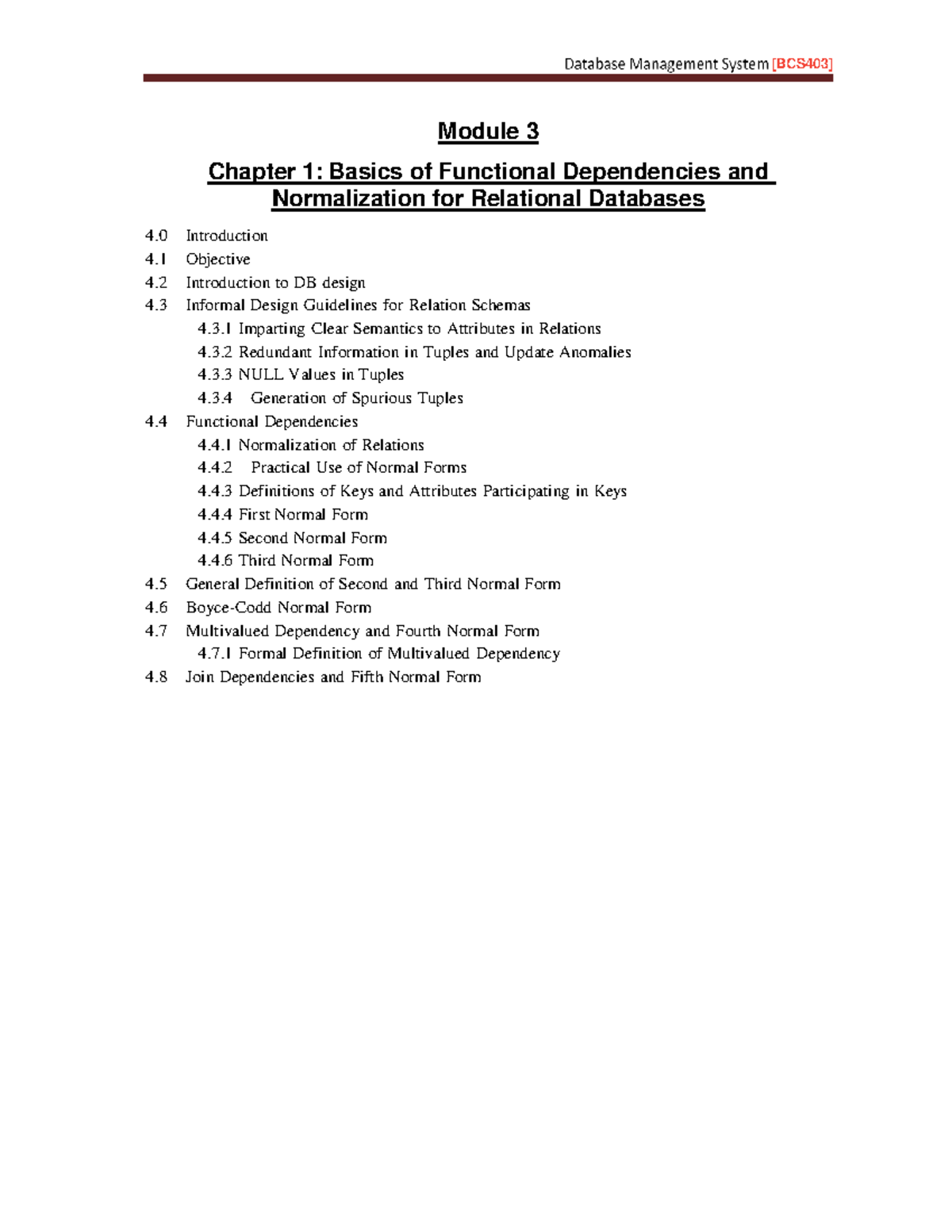 Module 3 - Normalization-1 - Module 3 Chapter 1: Basics of Functional Dependencies and ...