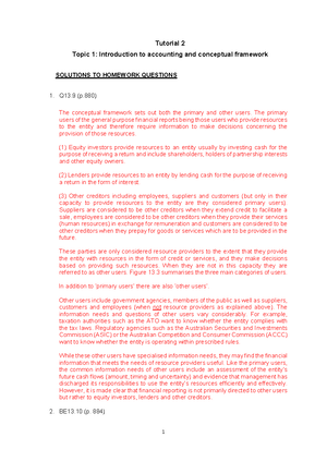 Week 2 Tutorial solutions - Tuesday, 31 July 2018 Week 2 Tutorial ...