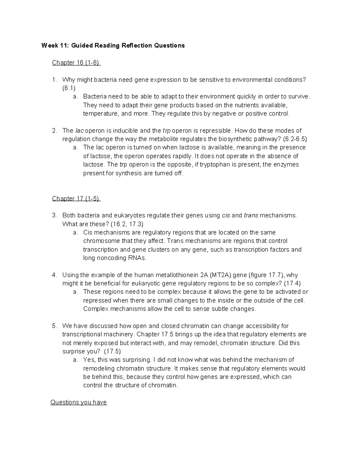 Week 11 Guided Reading Reflection Questions - Week 11: Guided Reading ...