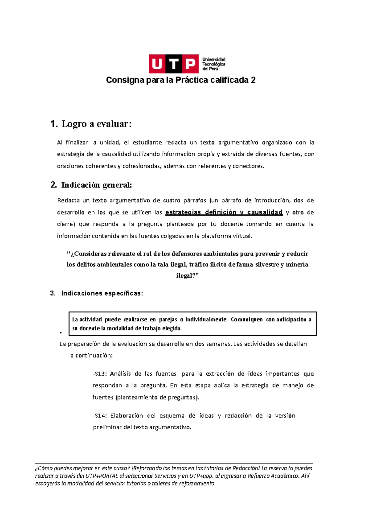 Esquema(2)-2 - Guggh - Consigna para la Práctica calificada 2 1. Logro ...