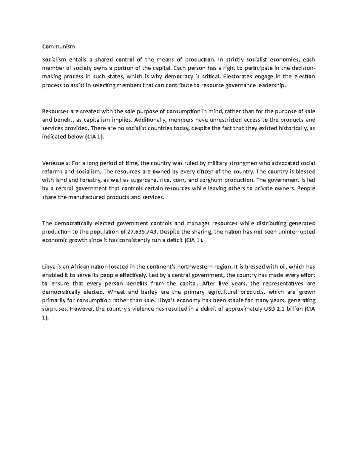 13 - Free Writing Essay Sample by a College Student - Communism ...