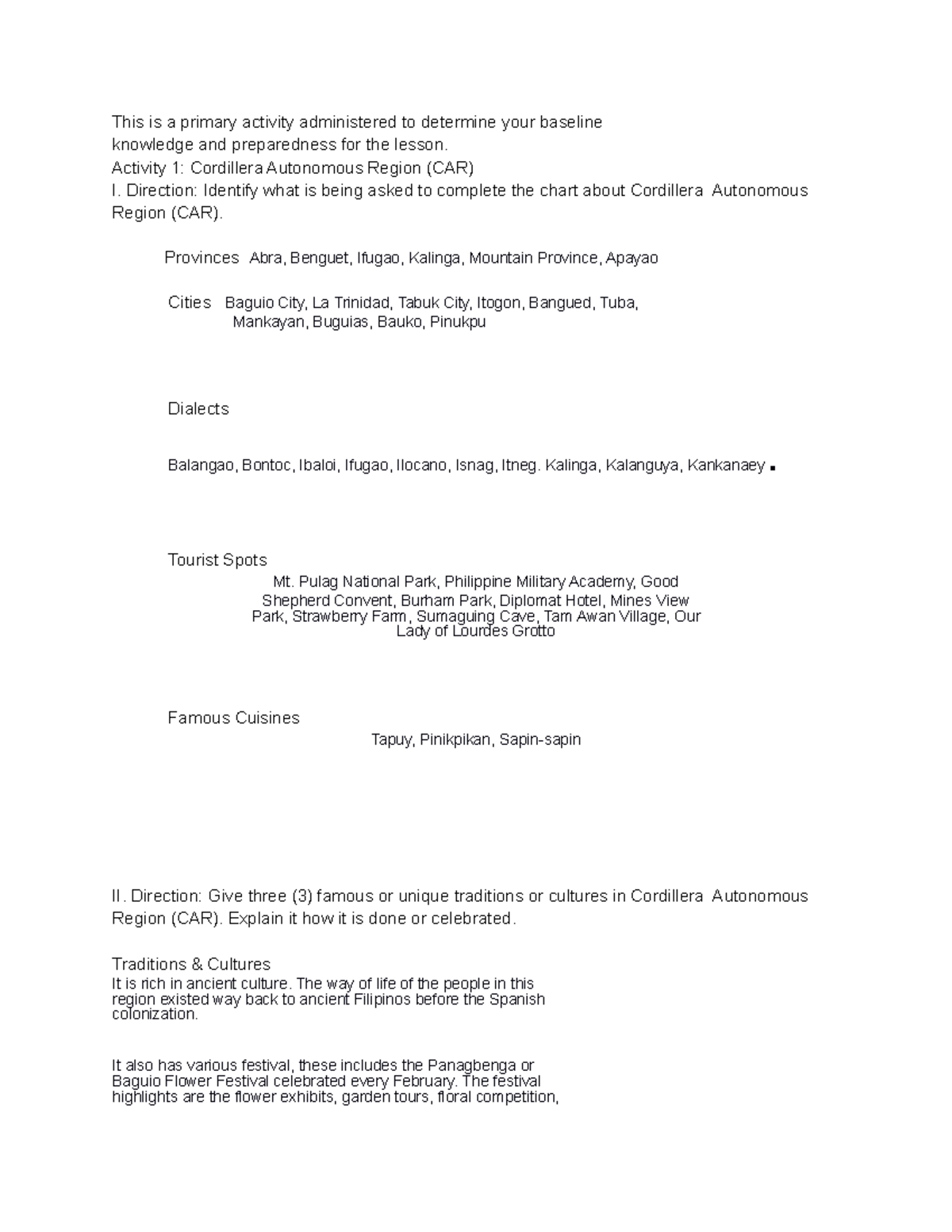 Chapter III - Preactivity - Literature IN CAR AND NCR - This is a ...