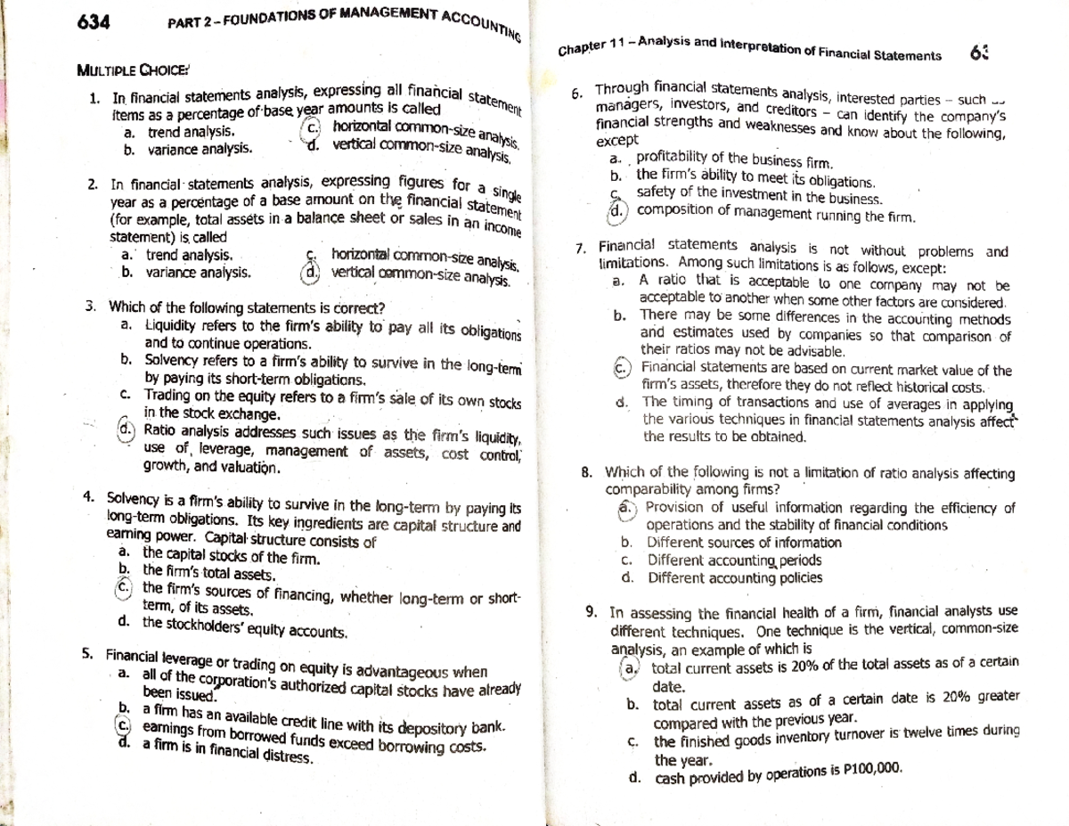 MAS Reviewer Roque - BS Accountancy - Studocu