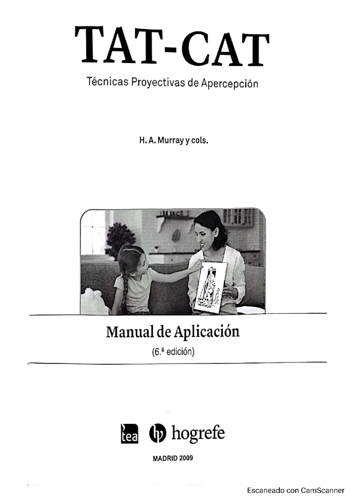 TAT-CAT Manual - Psicopatologia - Studocu