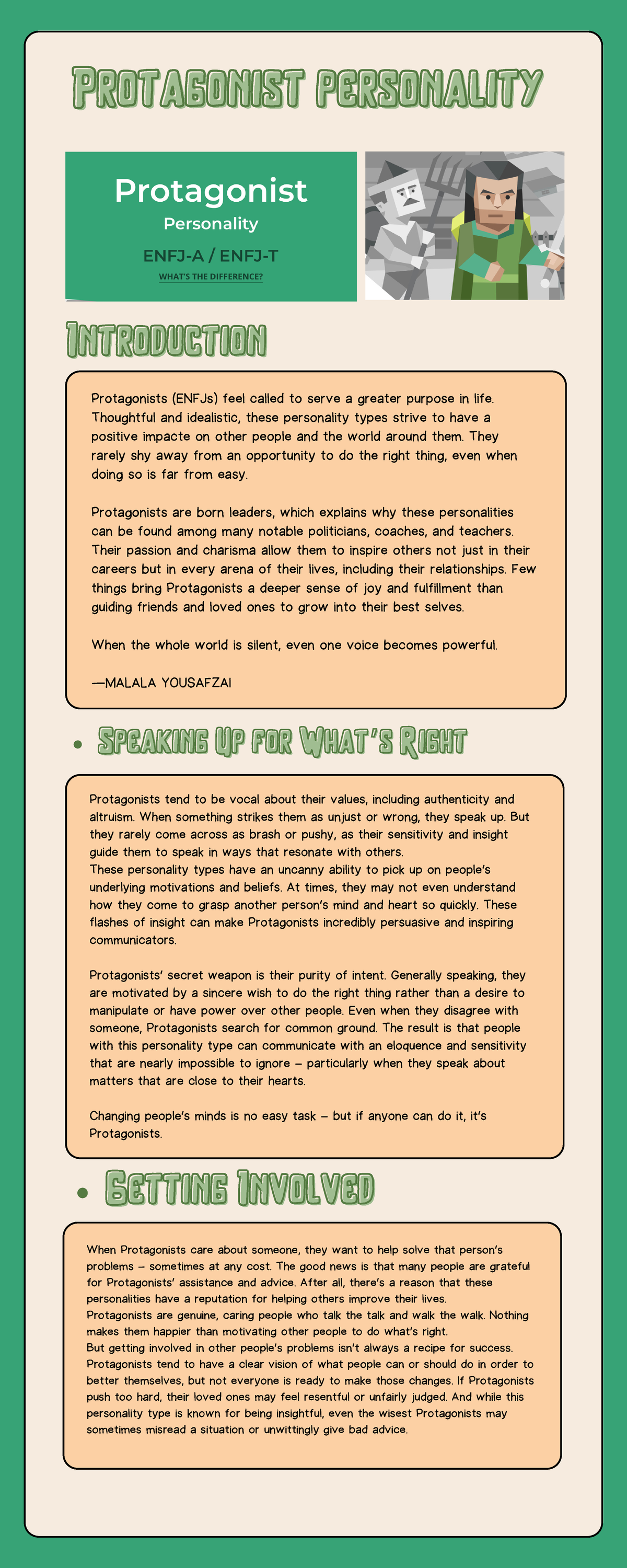 Undertsanding the Self - Protagonist personalityProtagonist personality ...