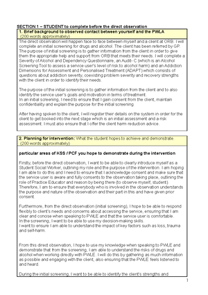 RA1 - REFLECTIVE ACCOUNT - Reflective Learning Account – 1. Description ...